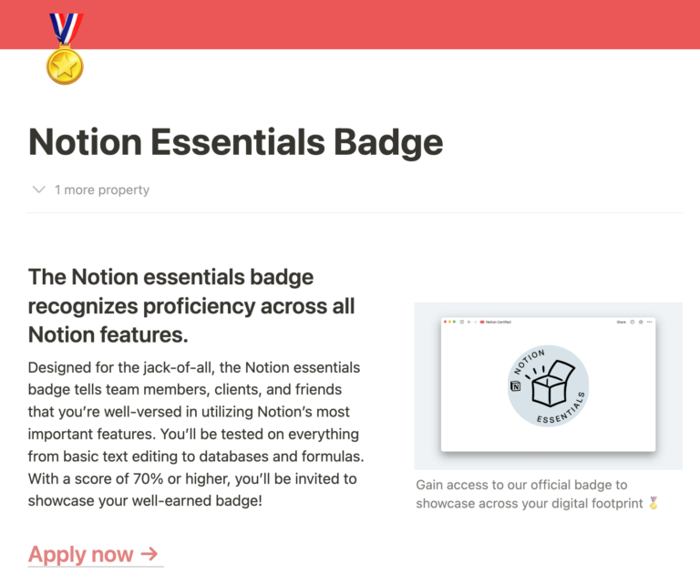 【Notion 官方認證】Notion Essentials Badge 初階認證怎麼申請？該準備什麼？詳細通過流程紀錄分享 — 領先時代