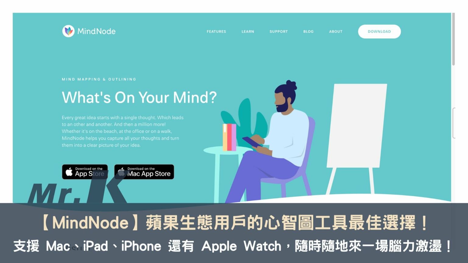 【MindNode】蘋果生態用戶的心智圖工具最佳選擇！支援 Mac、iPad、iPhone 還有 Apple Watch，隨時隨地來一場腦力激盪！ — 領先時代
