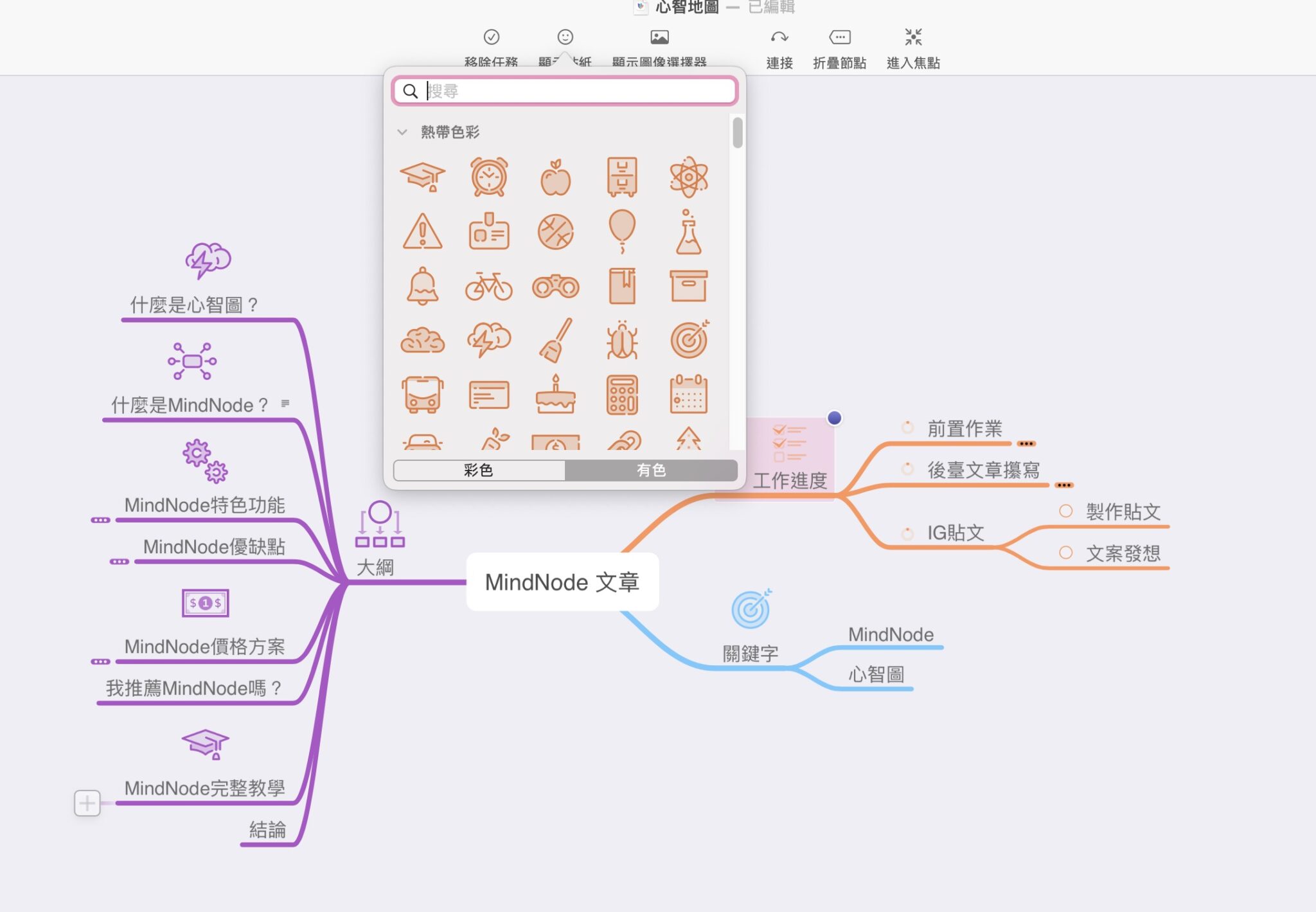 【MindNode】蘋果生態用戶的心智圖工具最佳選擇！支援 Mac、iPad、iPhone 還有 Apple Watch，隨時隨地來一場腦力激盪！ — 領先時代