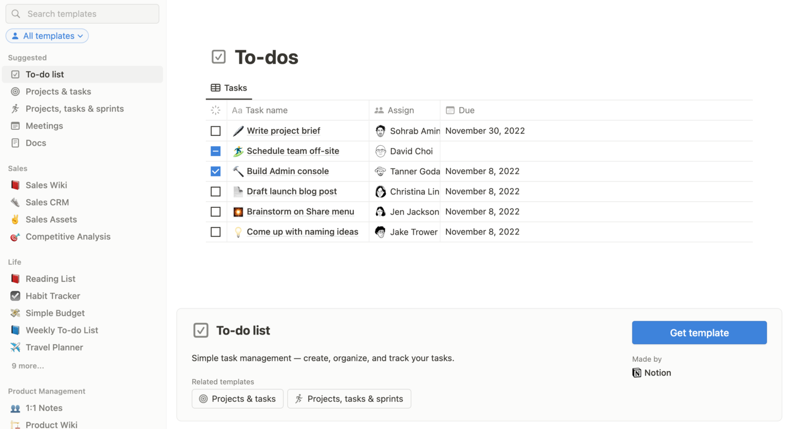Notion Template 免費/付費 Notion模版推薦，超完整資源領取教學 ft. 如何製作屬於自己的模版 — 領先時代
