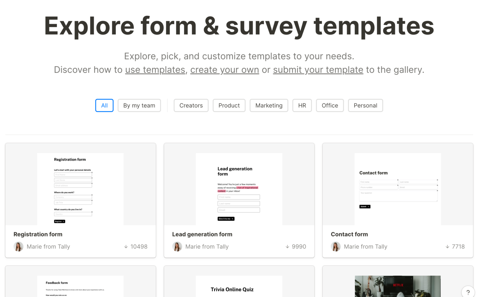 【Tally Forms】Notion 風格的免費線上表單工具，2025 首選高客製化問卷平台！ — 領先時代