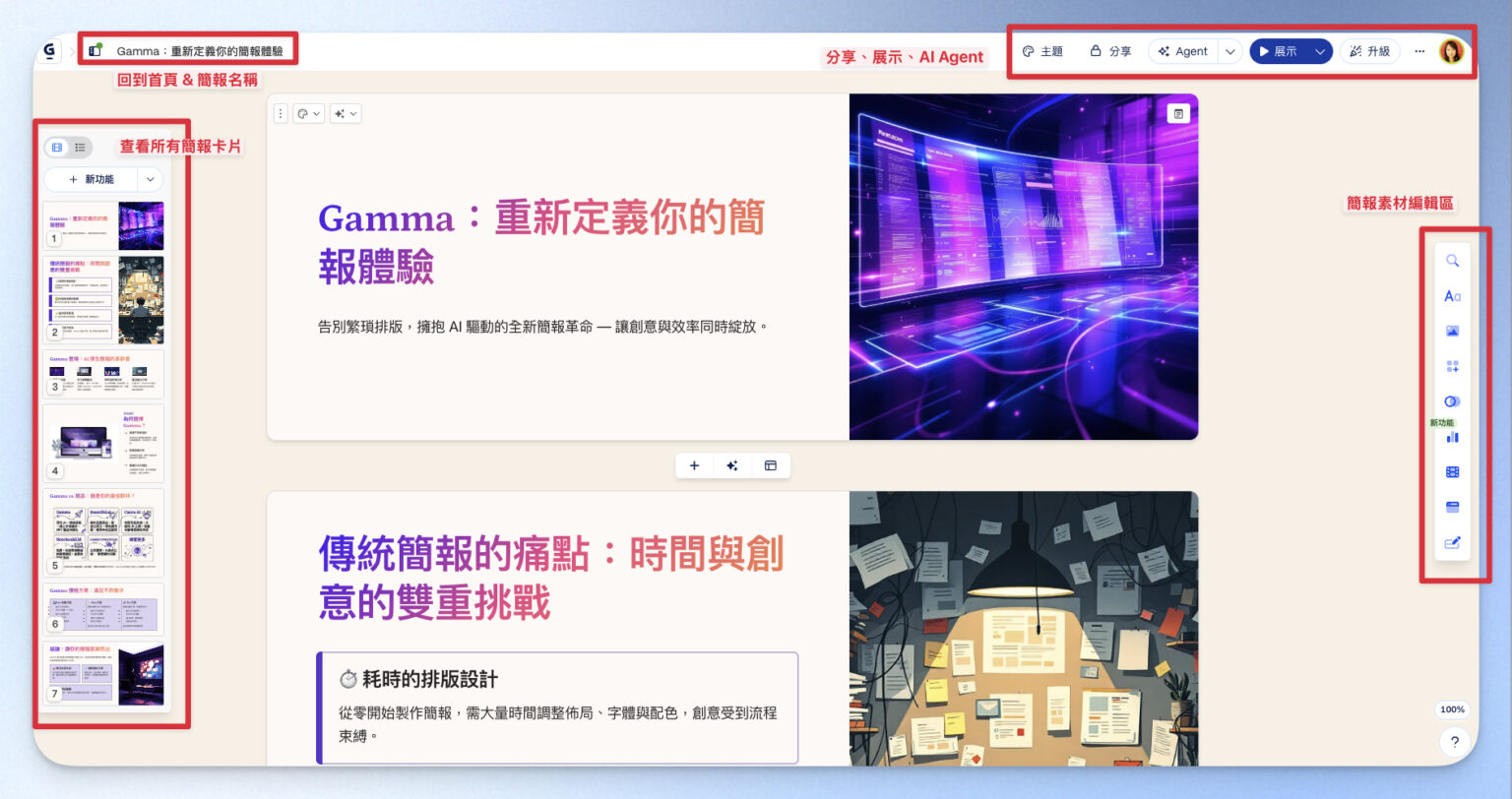 【Gamma 教學】AI 自動一鍵生成簡報、費用方案、優缺點一次看懂 — 領先時代